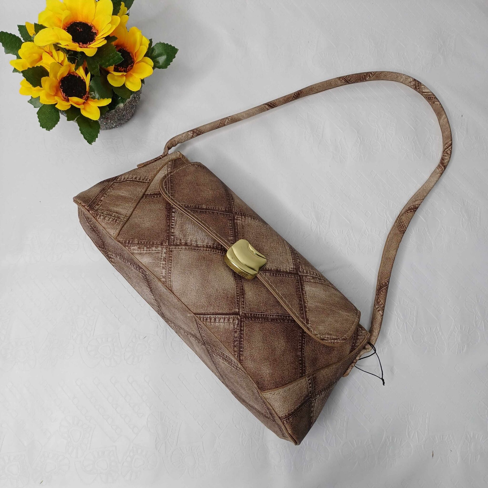 Vintage Patchwork Leather Handbag – suiteblanc