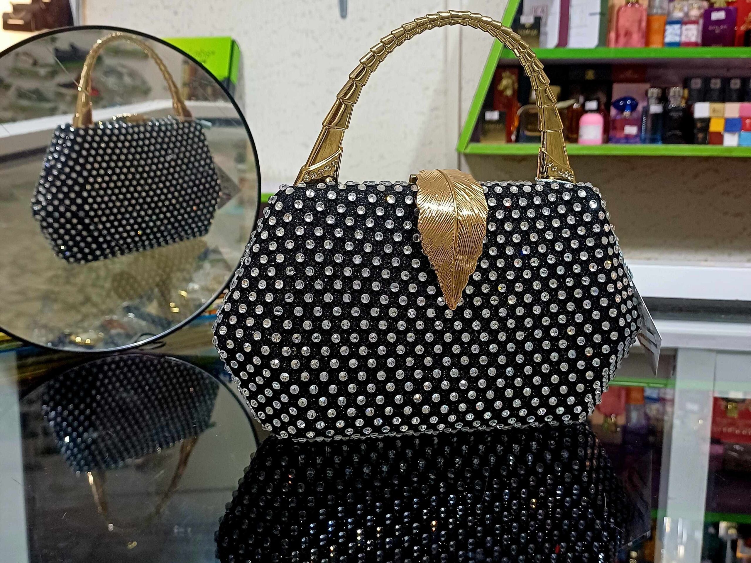 Glamorous Studded Evening Bag – suiteblanc